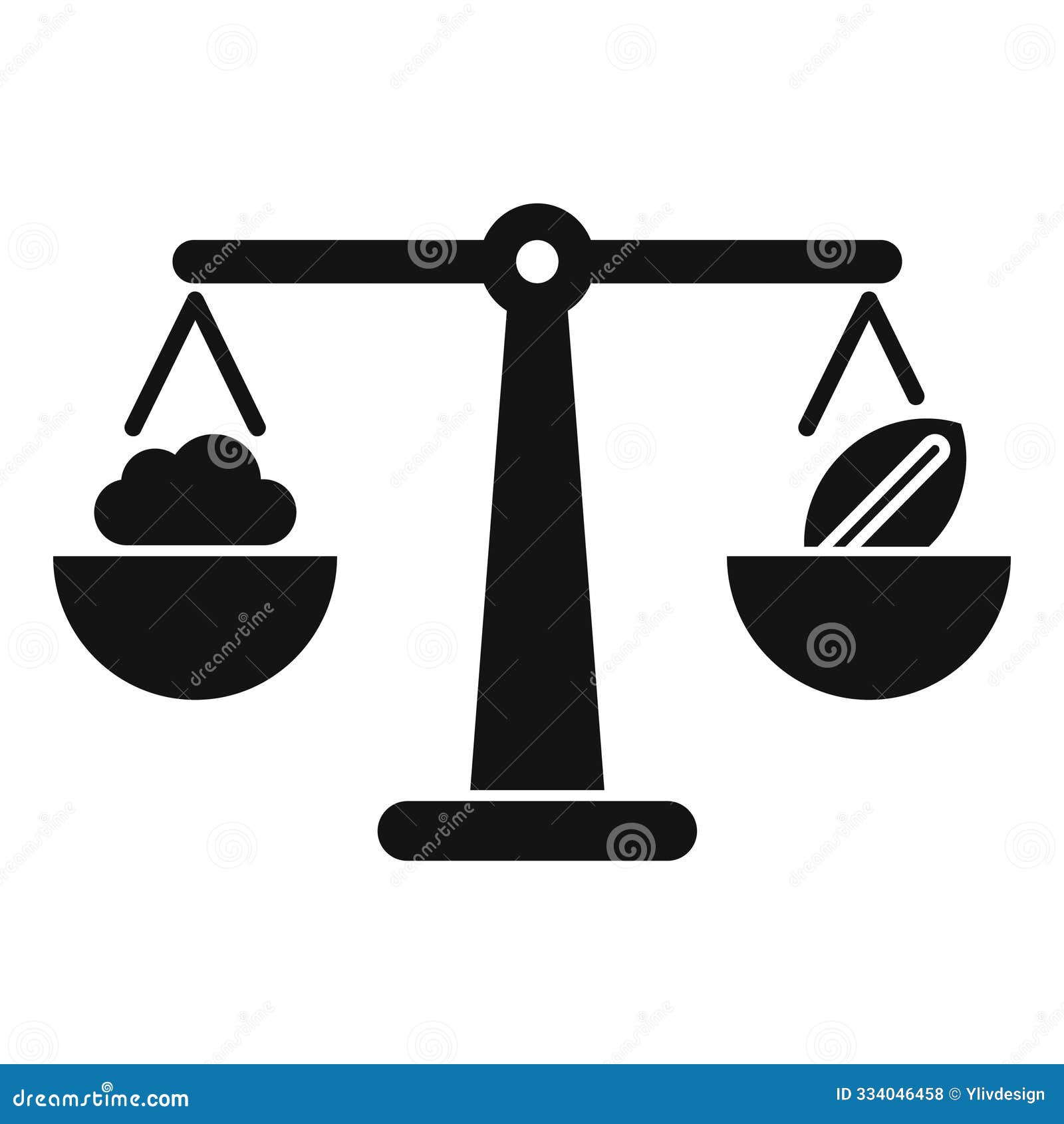 Balance Scale Comparing Cloud Computing To Green it Solutions Stock ...