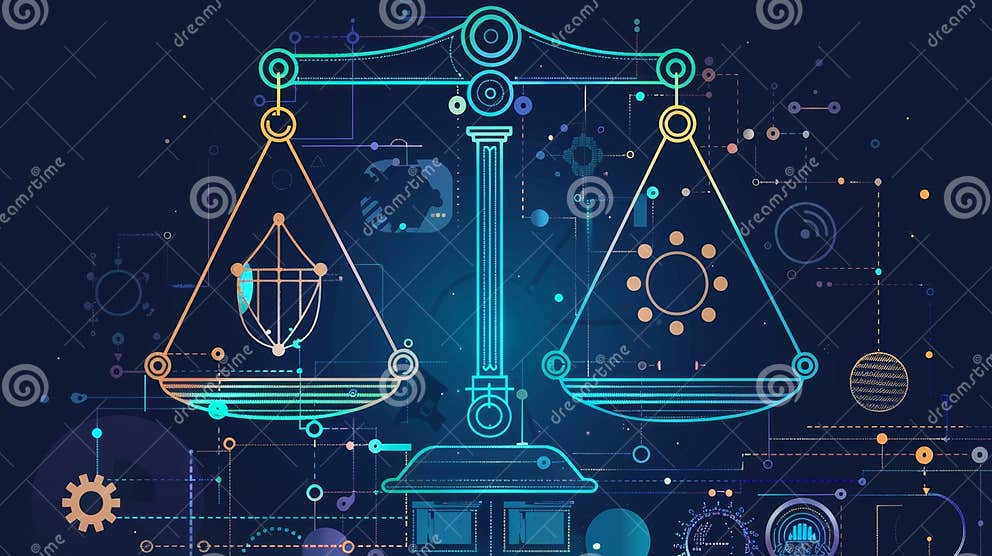 A Balance Scale with Different Data Types on Each Side Symbolizing the ...