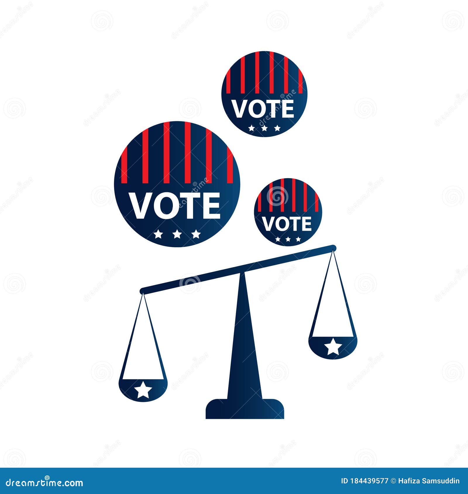 A Balance Scale Illustration. Stock Illustration - Illustration of ...