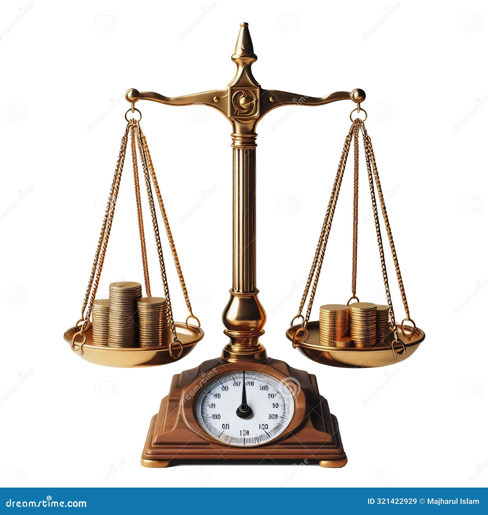 BALANCE SCALE ISOLATED on TRANSPARENT BACKGROUND Stock Image ...