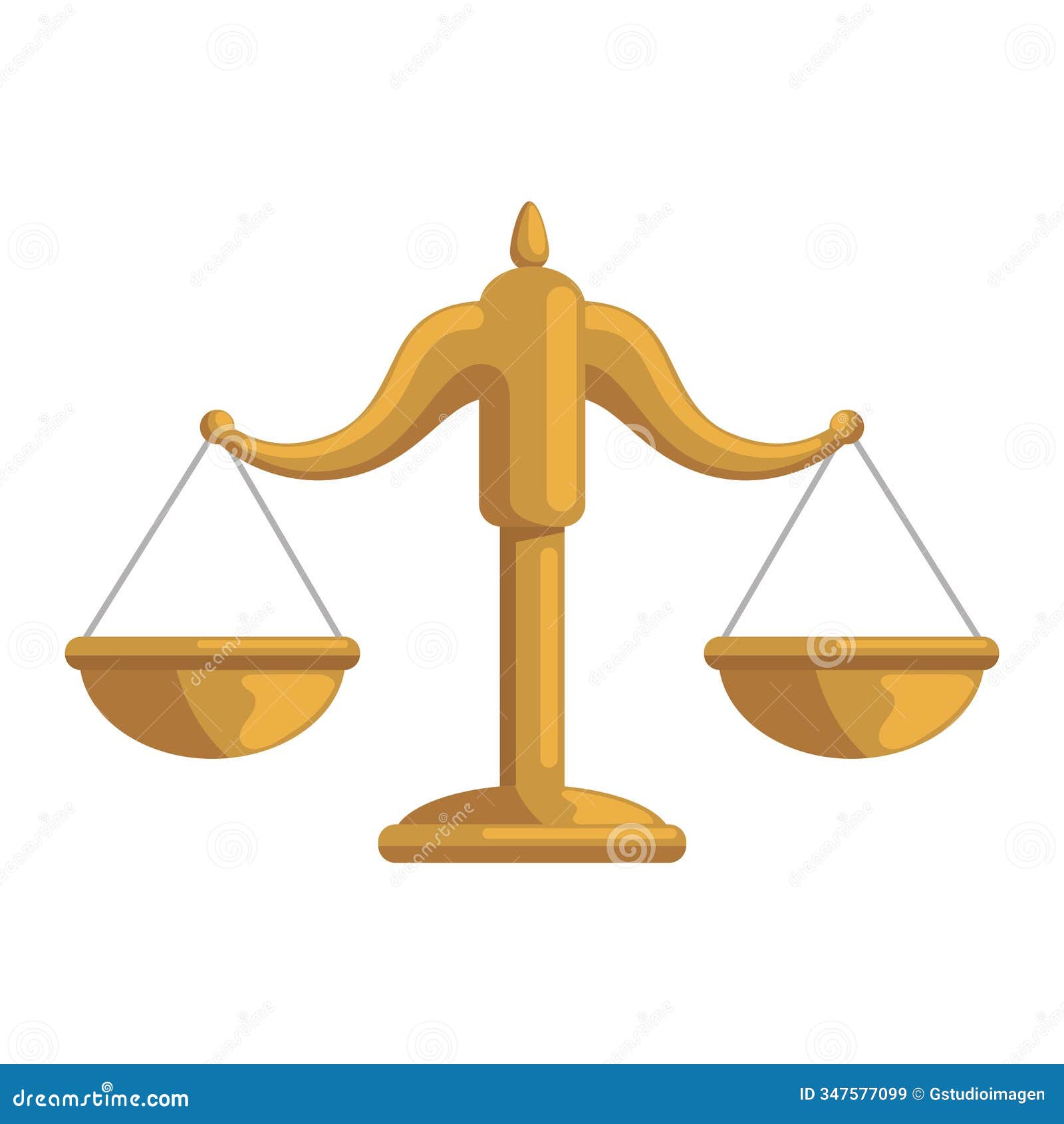 Balance scale of justice stock vector. Illustration of attorney - 347577099