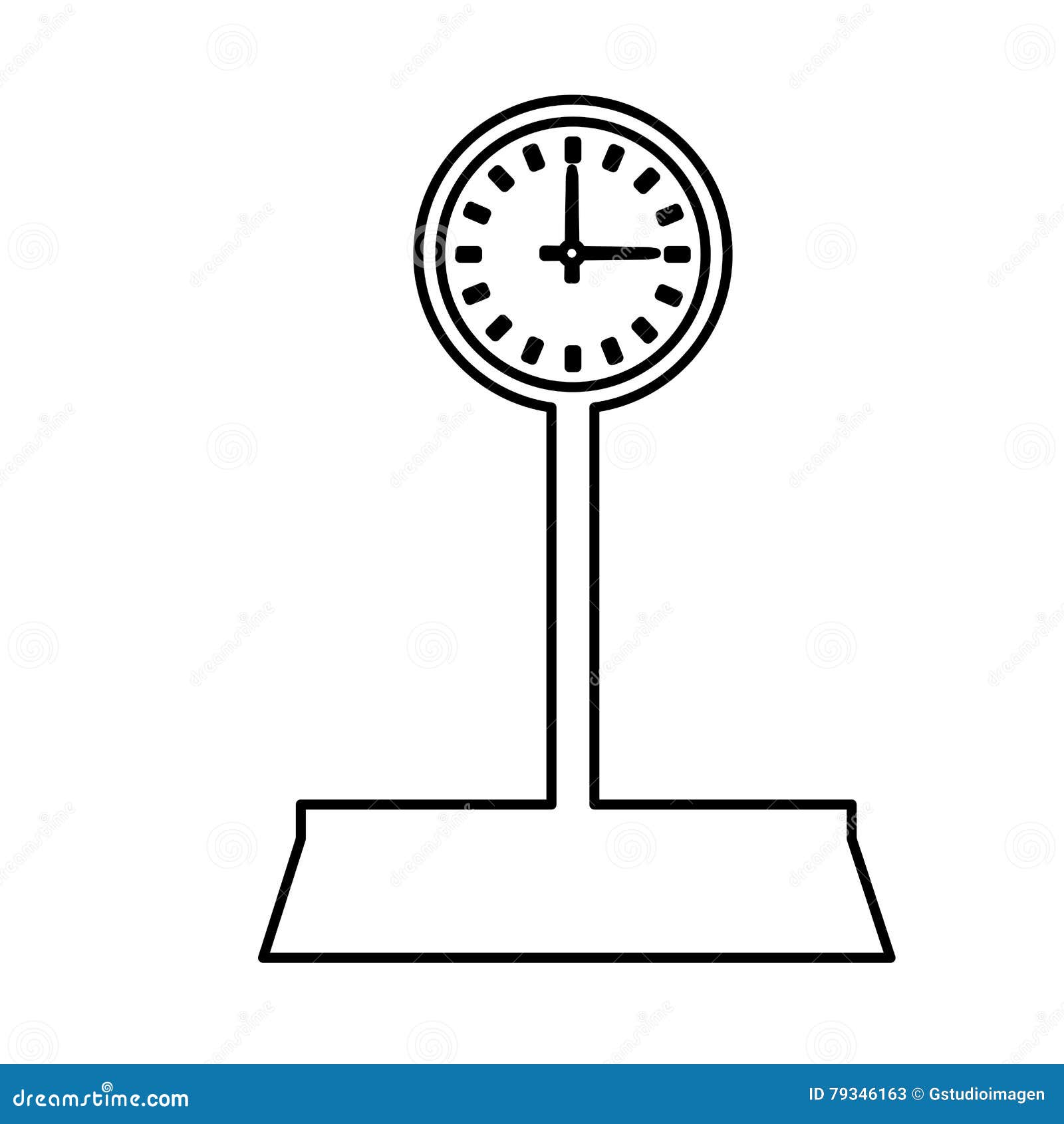 Balance Scale Measure Weight Stock Illustration - Illustration of ...