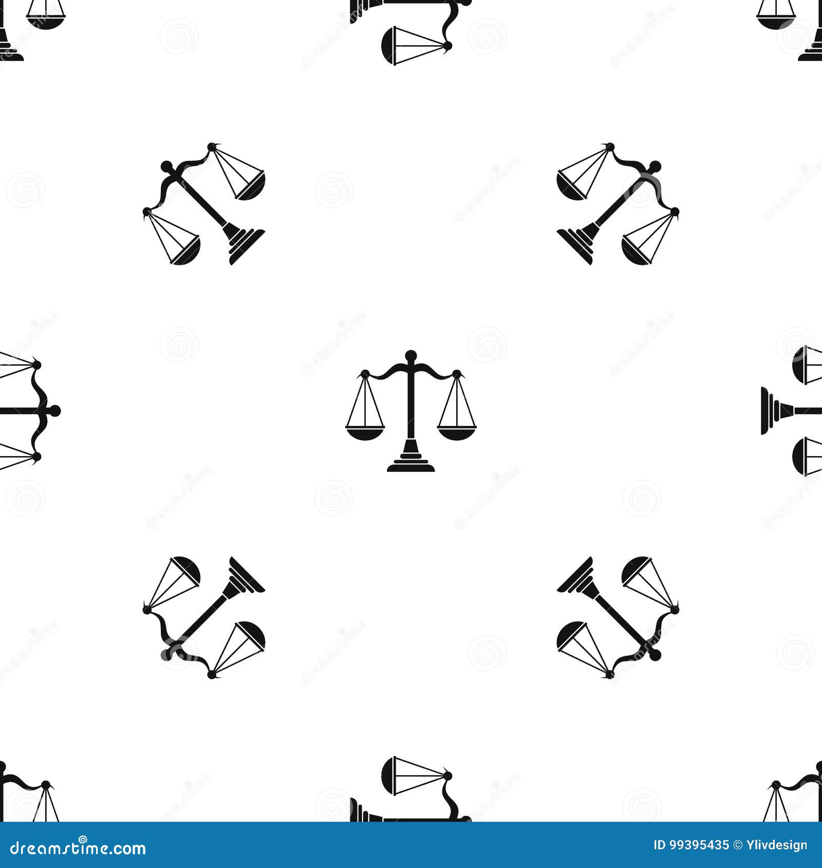 Balance Scale Pattern Seamless Black Stock Vector - Illustration of ...