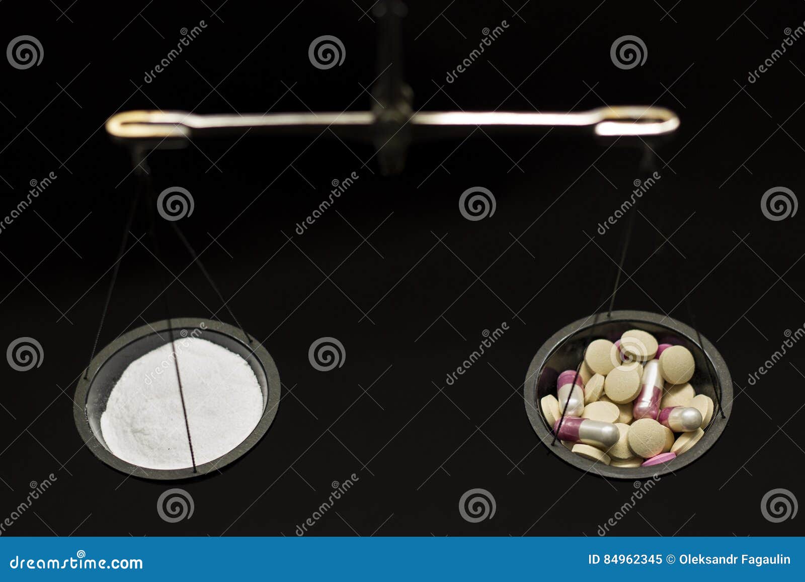 Balance scale with pills stock image. Image of balance - 84962345