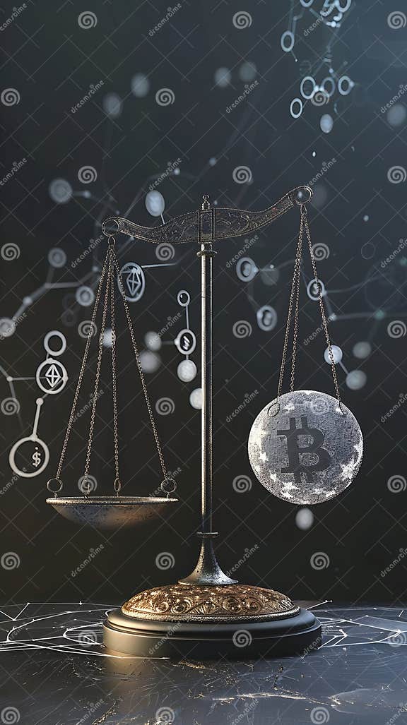 A Balance Scale Symbolizes the Comparison between Traditional Values ...