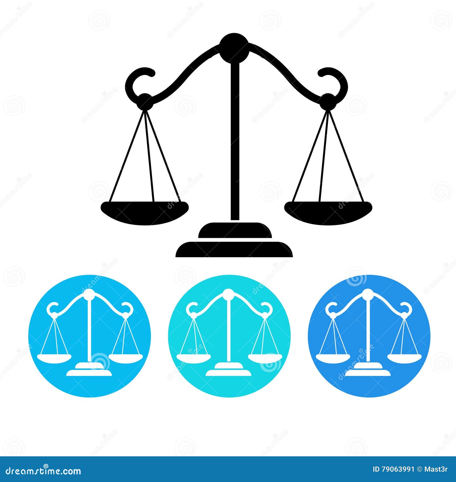 Balance Scale Web Icon Set stock vector. Illustration of logo - 79063991