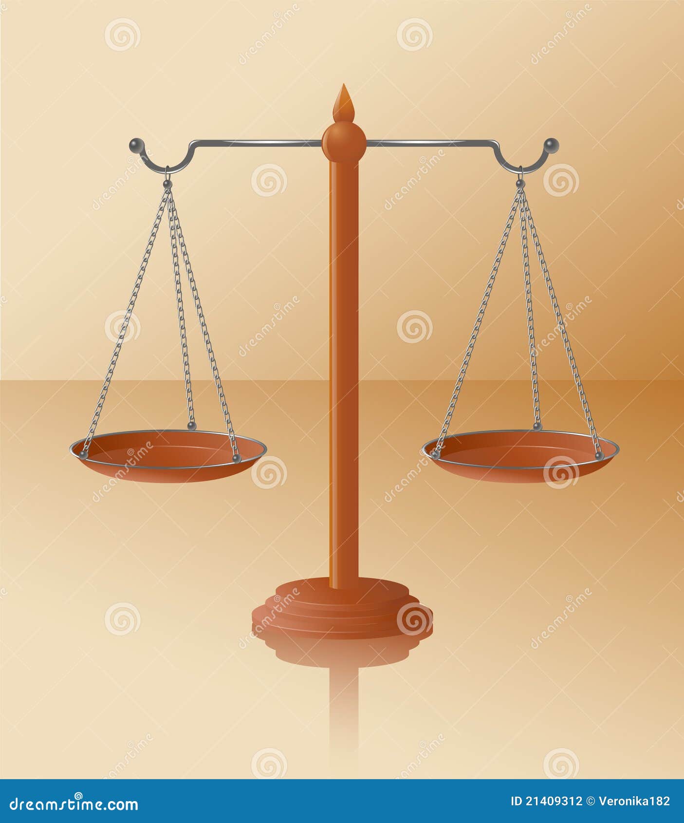 Balance scales stock vector. Illustration of weight, measure - 21409312