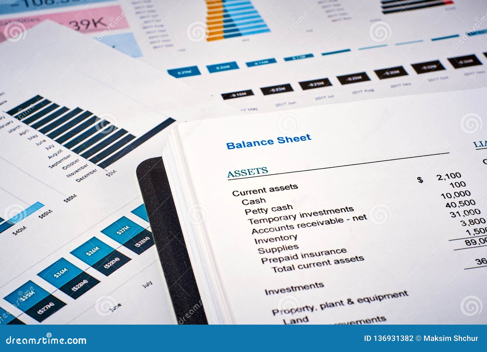 Balance sheet stock photo. Image of buttons, management - 136931382