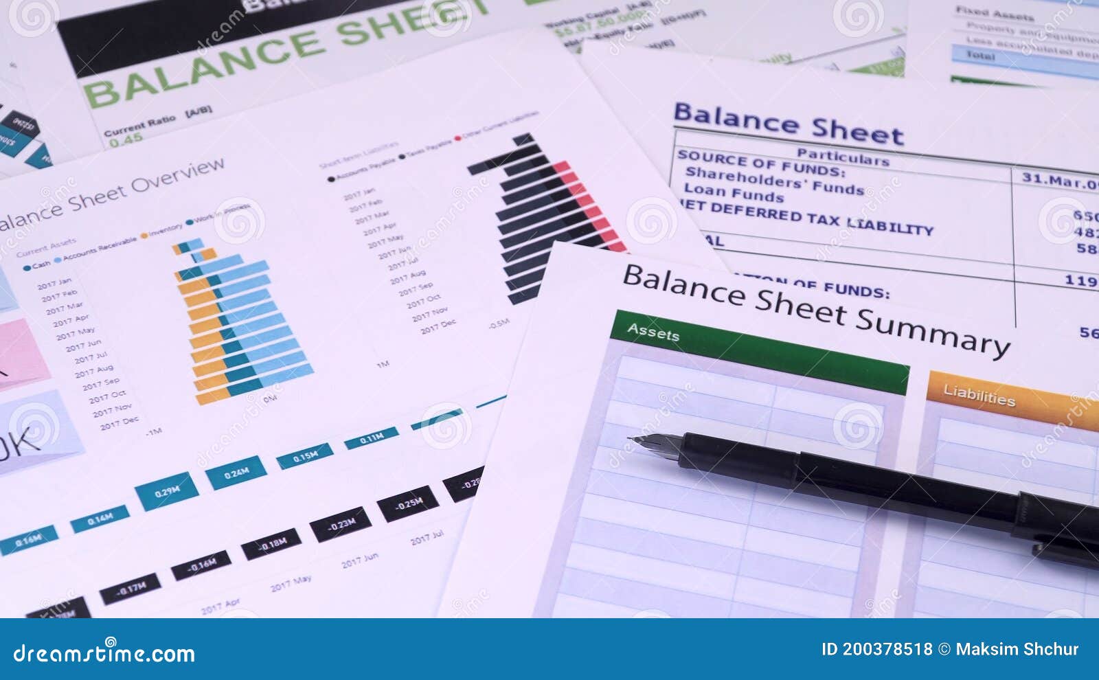 Balance sheet overview stock photo. Image of management - 200378518