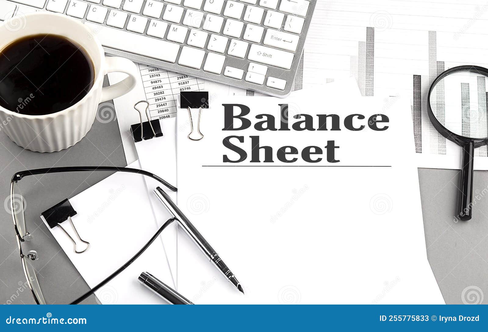 Conclusion Text on Paper with Chart and Keyboard, Business Concept ...