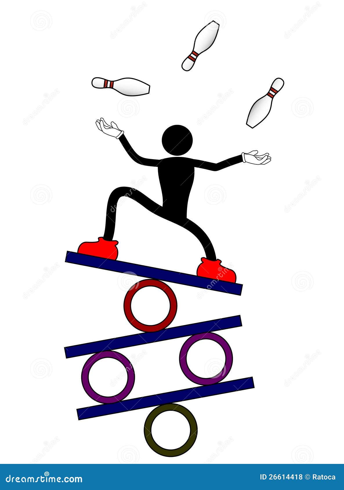 Balance show stock vector. Illustration of hand, dance - 26614418