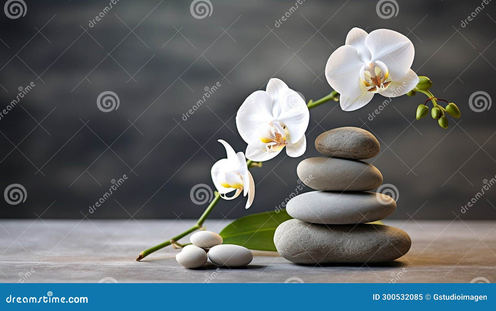 Balance Stone Stack, Nature Harmony, Freshness in Still Life Generated ...