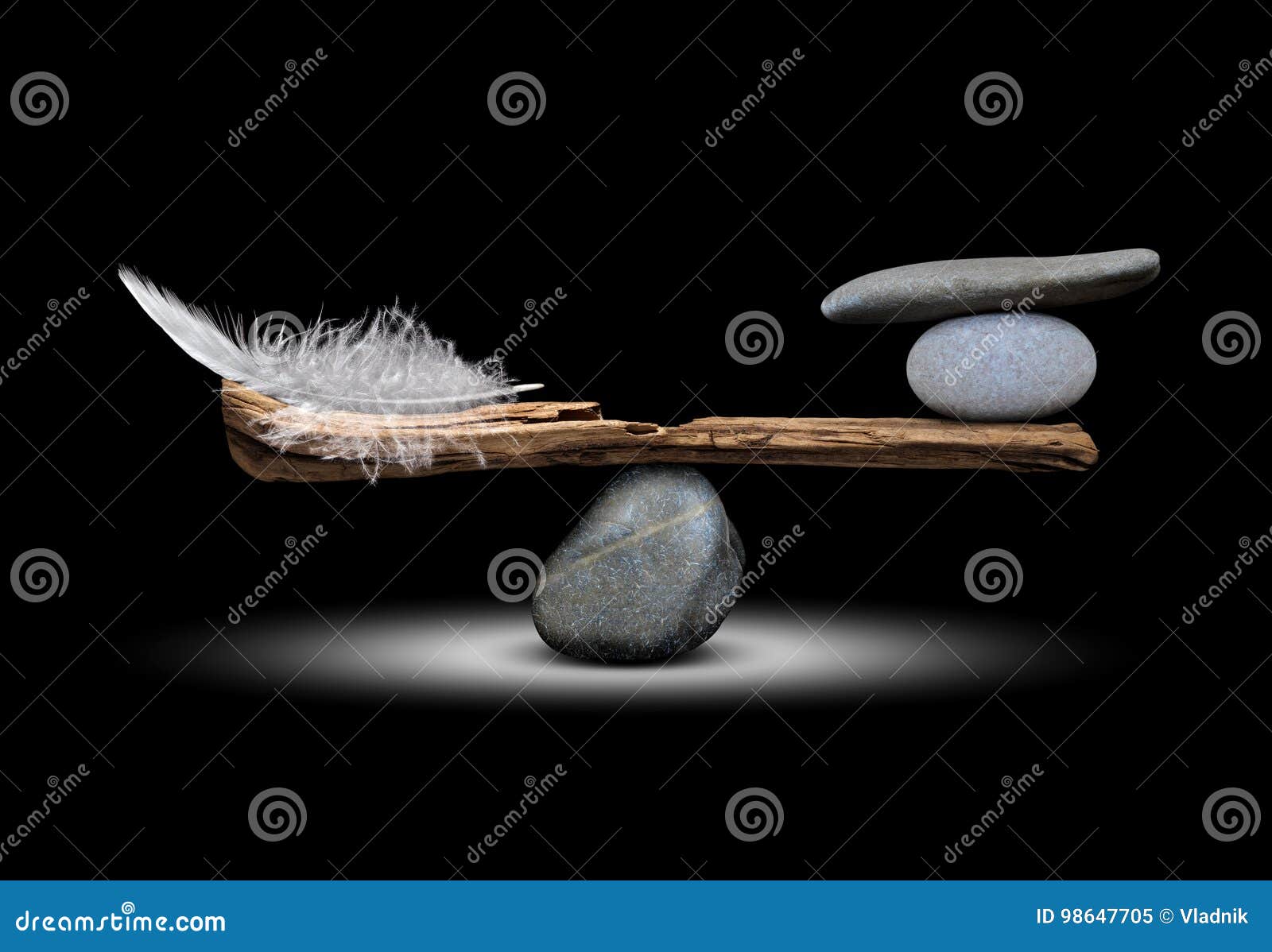The Balance of Stones and Feathers Stock Image - Image of stone, gravel ...