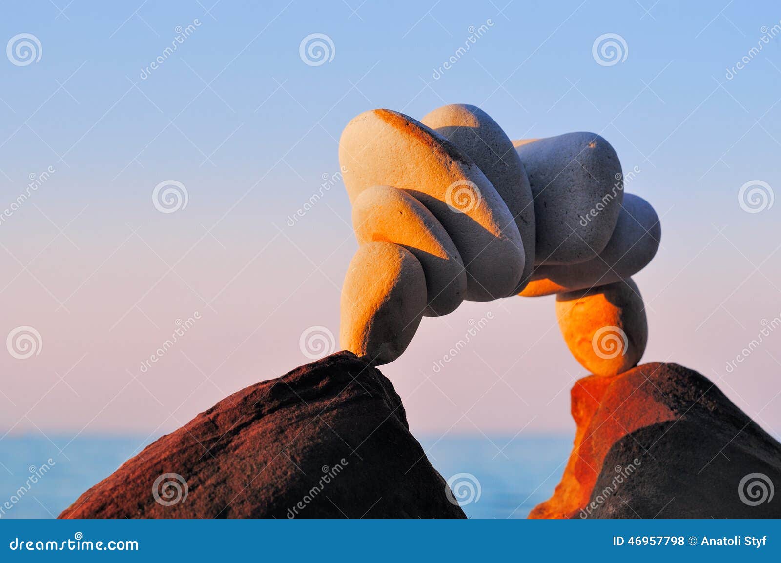 Balance of stones stock photo. Image of curve, balancing - 46957798