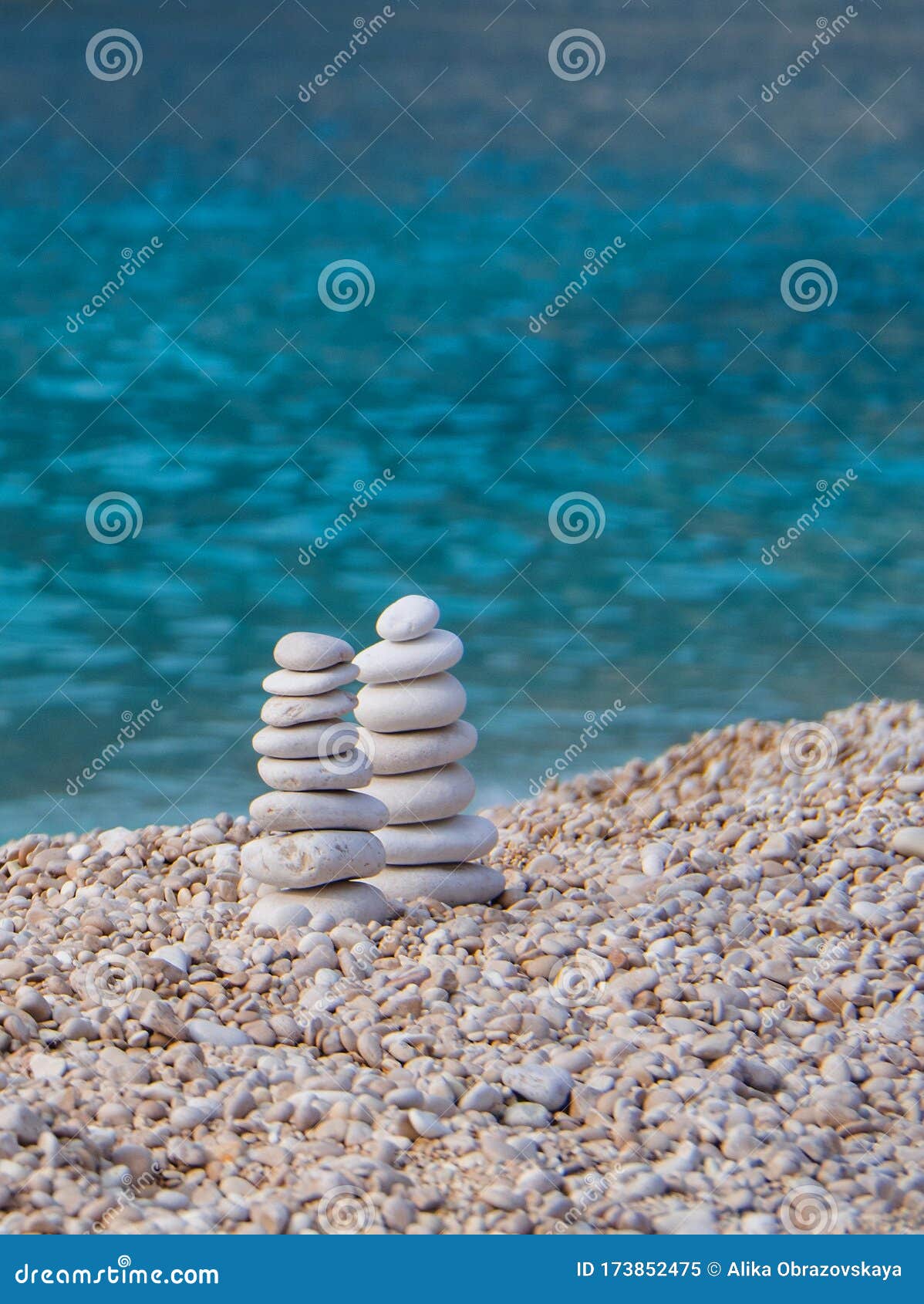 Balance Symbol of the Stones on a Greek Beach Stock Image - Image of ...