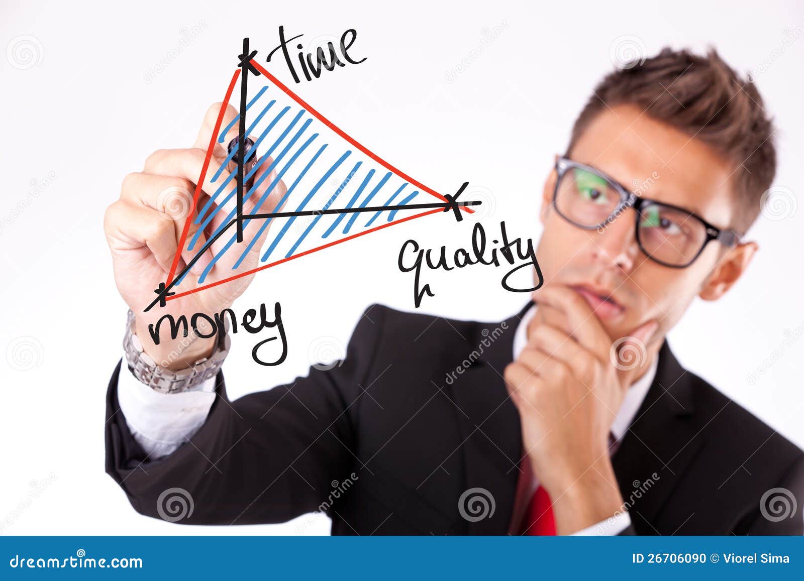 Balance between Time Quality and Money Stock Photo - Image of analyzing ...