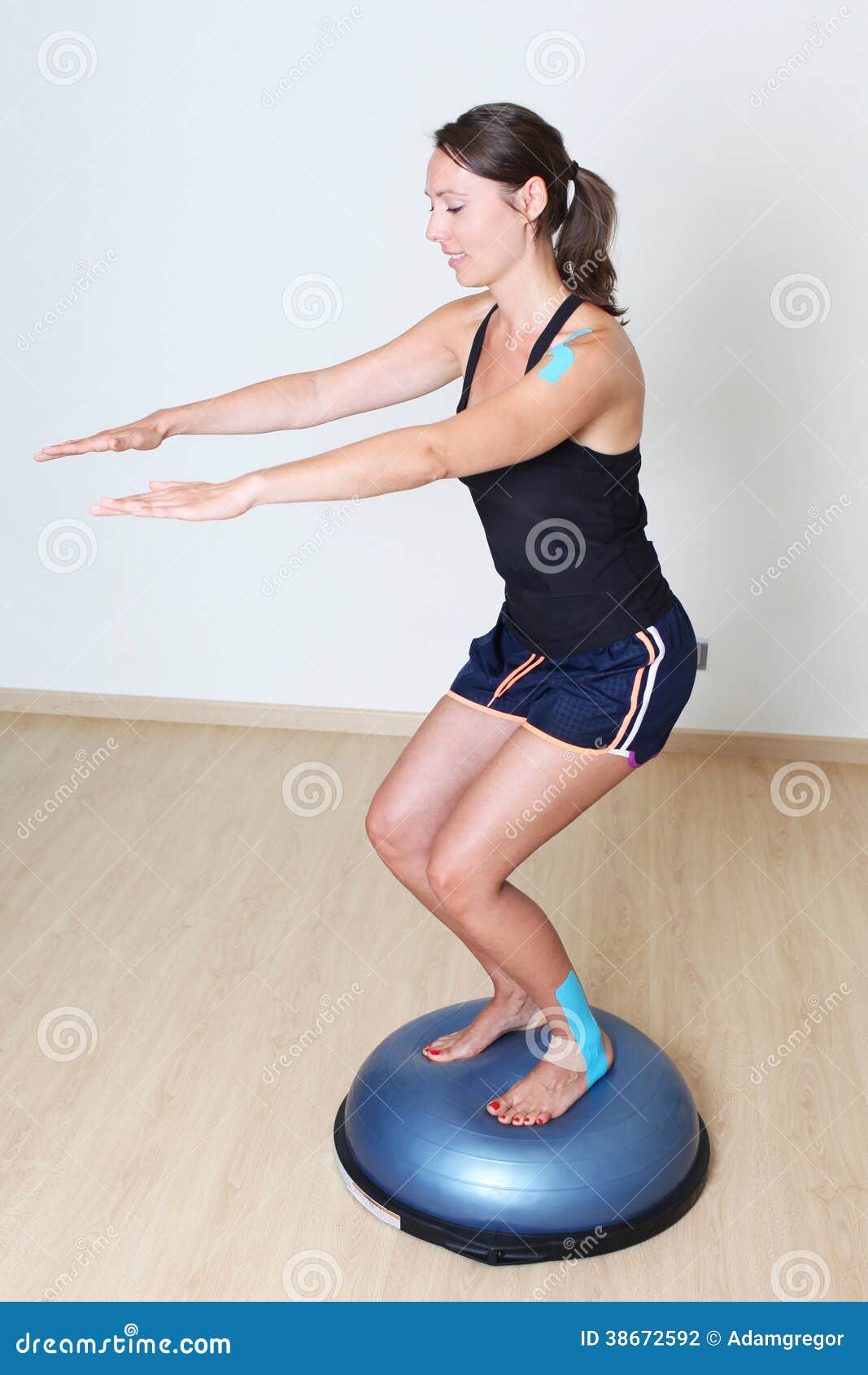 Balance training stock photo. Image of person, physiotherapy - 38672592