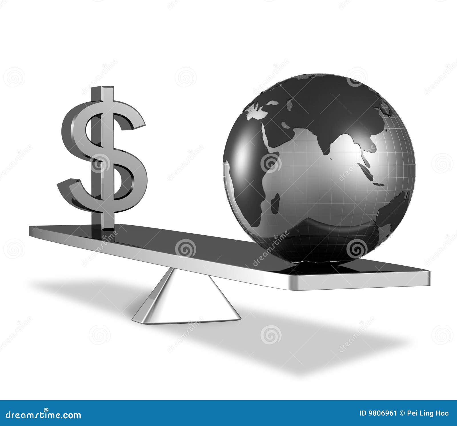 Balance of Wealth and Earth Resources Concept Stock Illustration ...