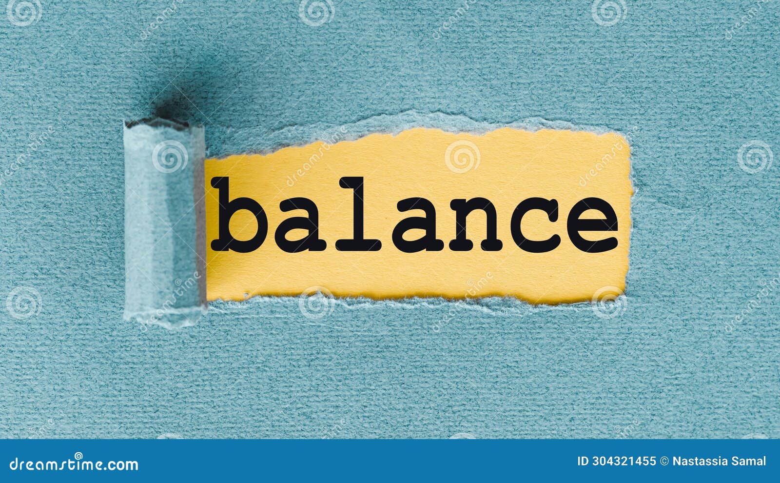 BALANCE Word Written on Yellow Under Torn Paper Stock Image - Image of ...
