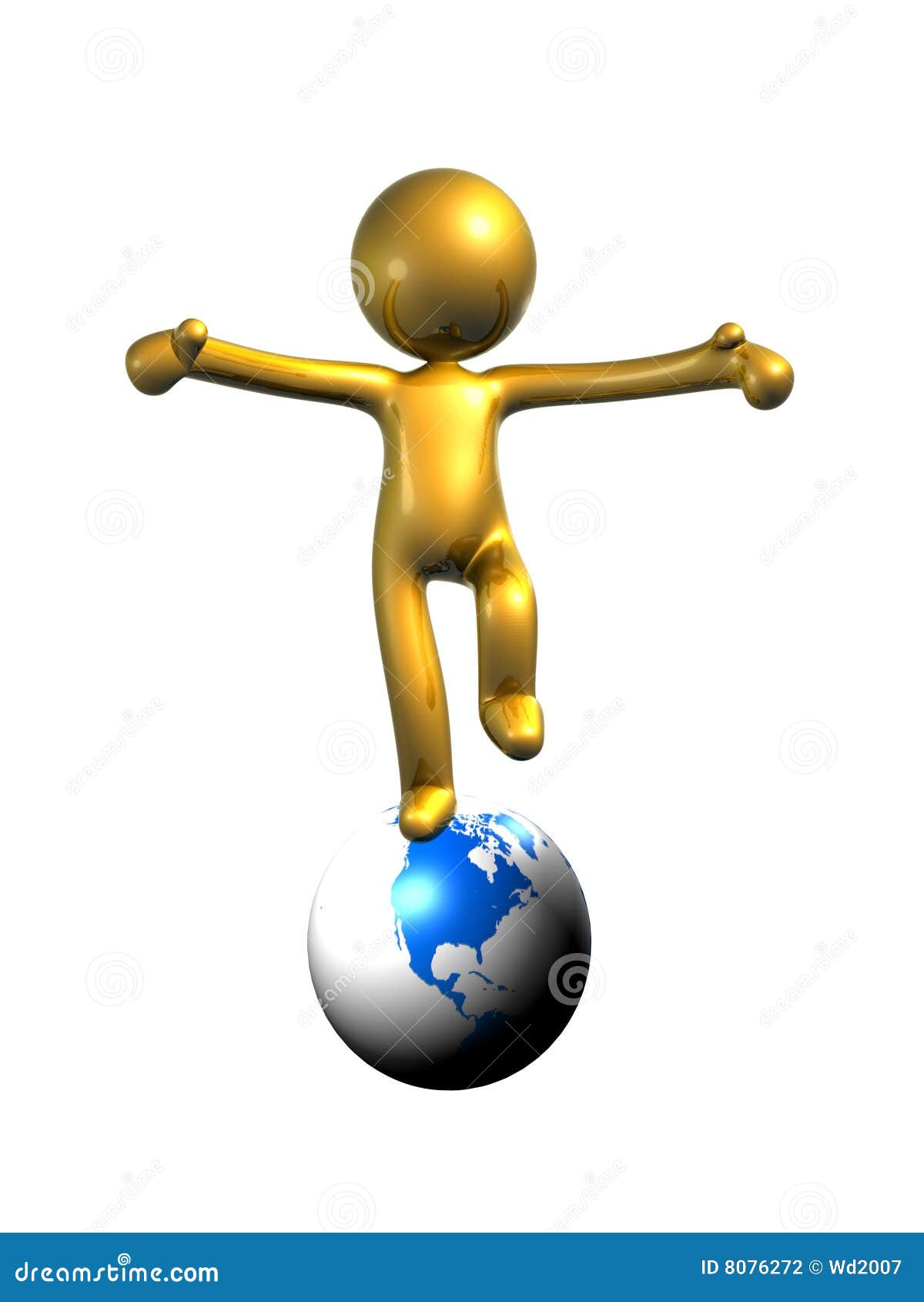 Balance on the World Icon Figure Stock Illustration - Illustration of ...