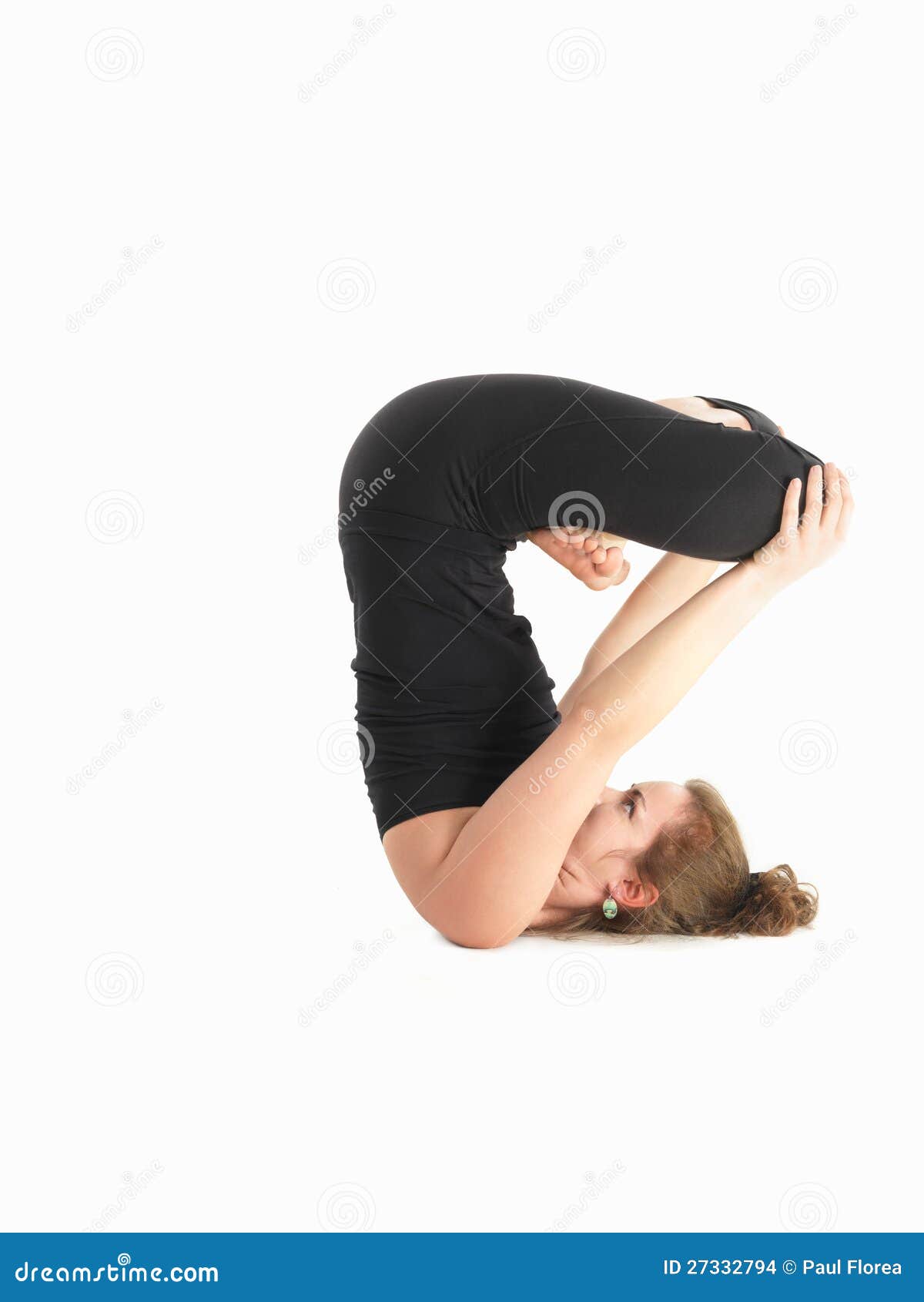 Balance yoga posture stock photo. Image of lotus, flow - 27332794