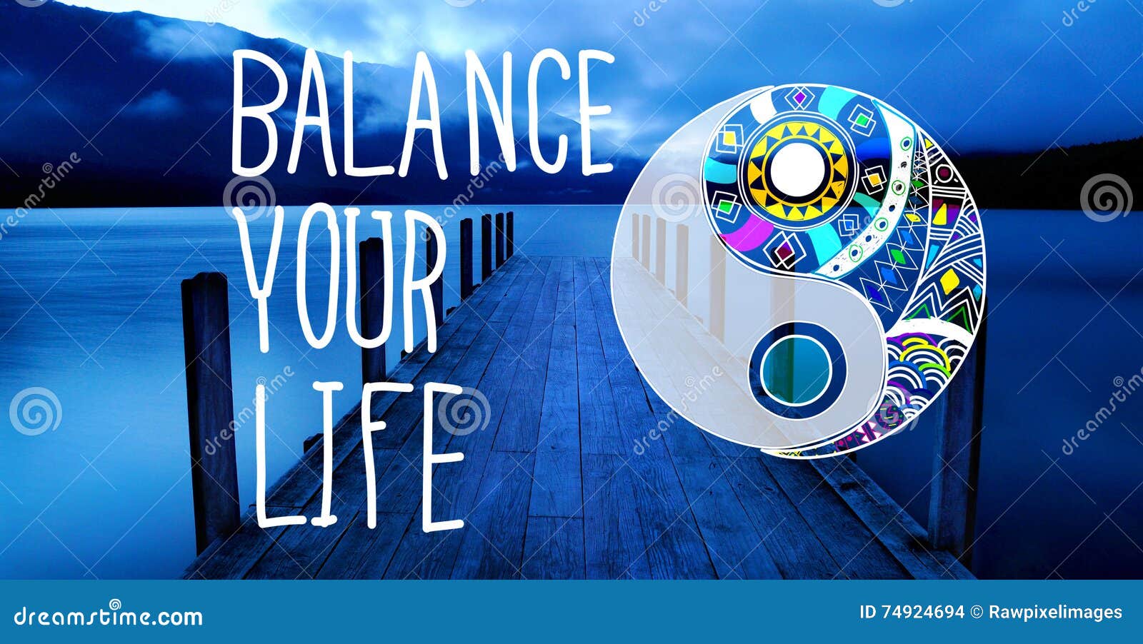 Balance Your Life Equality Steady Concept Stock Illustration ...