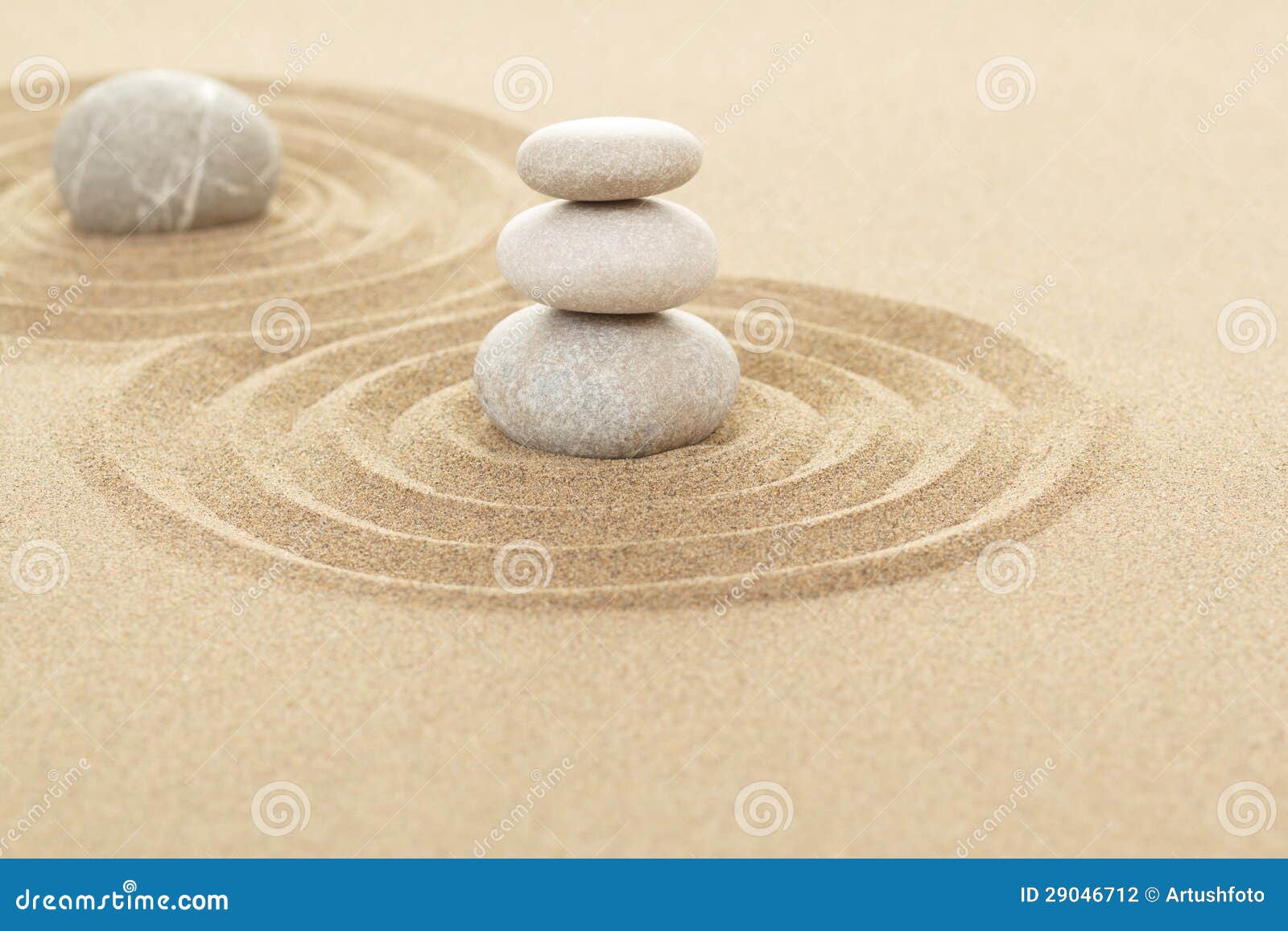 Balance zen stones in sand stock photo. Image of objects - 29046712