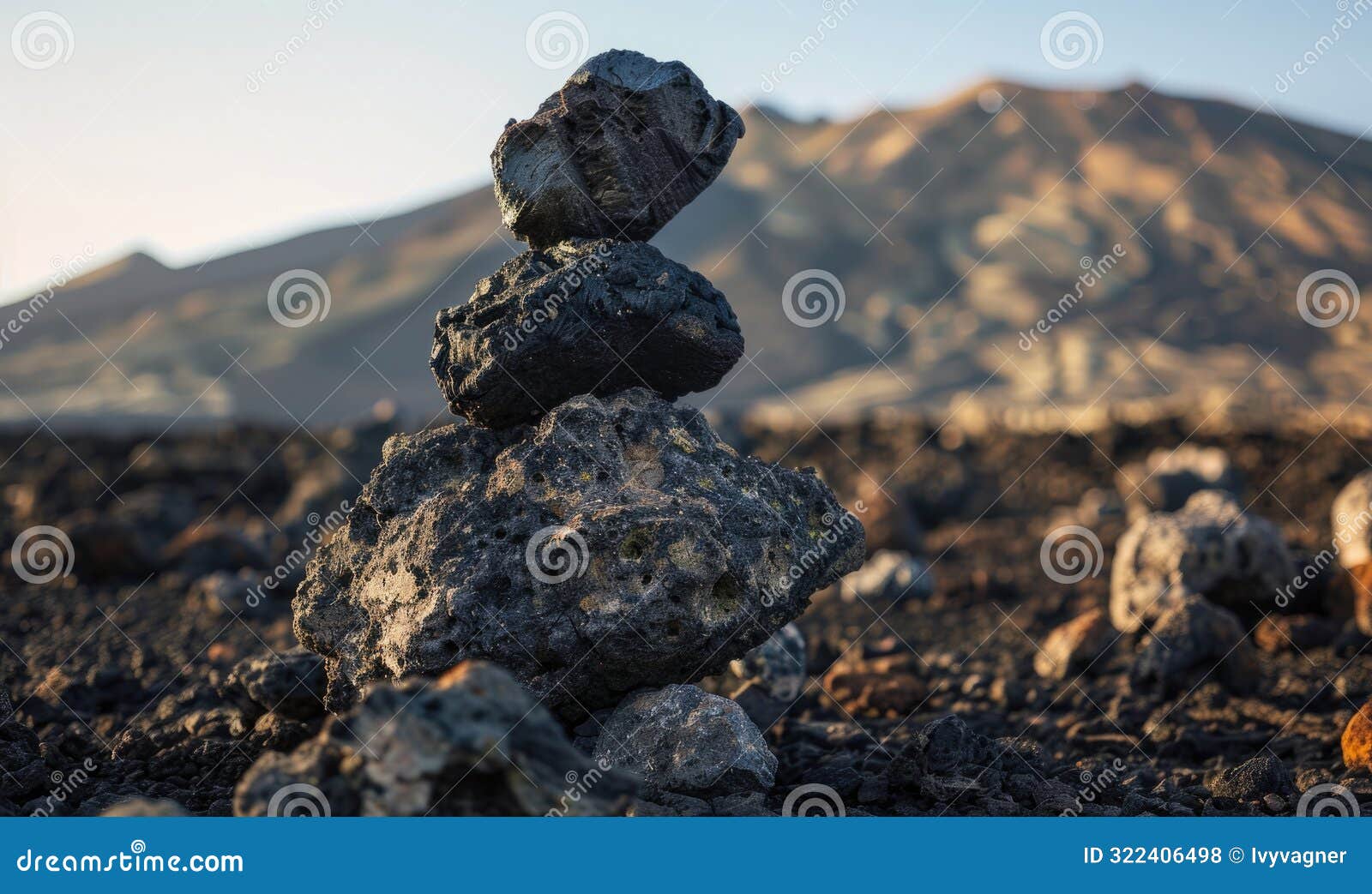 Balanced Arrangement of Volcanic Rocks on a Volcanic Plateau Stock ...