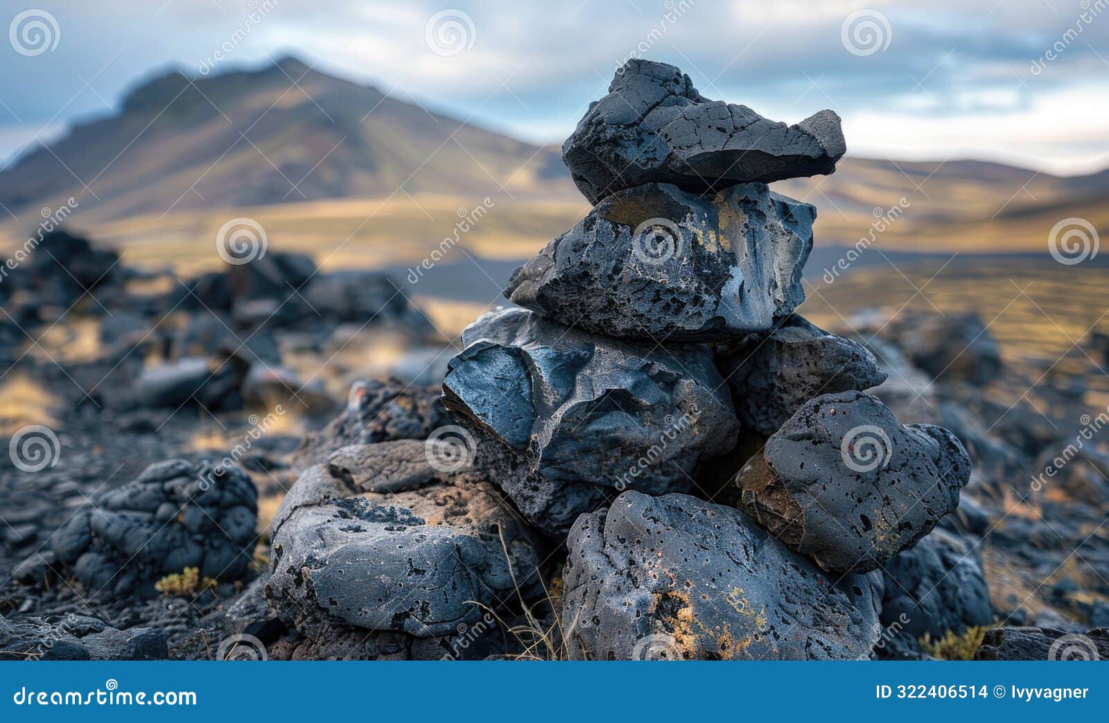 Balanced Arrangement of Volcanic Rocks on a Volcanic Plateau Stock ...