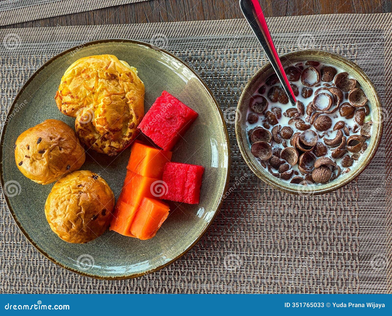 A Balanced Breakfast Symphony Stock Image - Image of cuisine, healthy ...