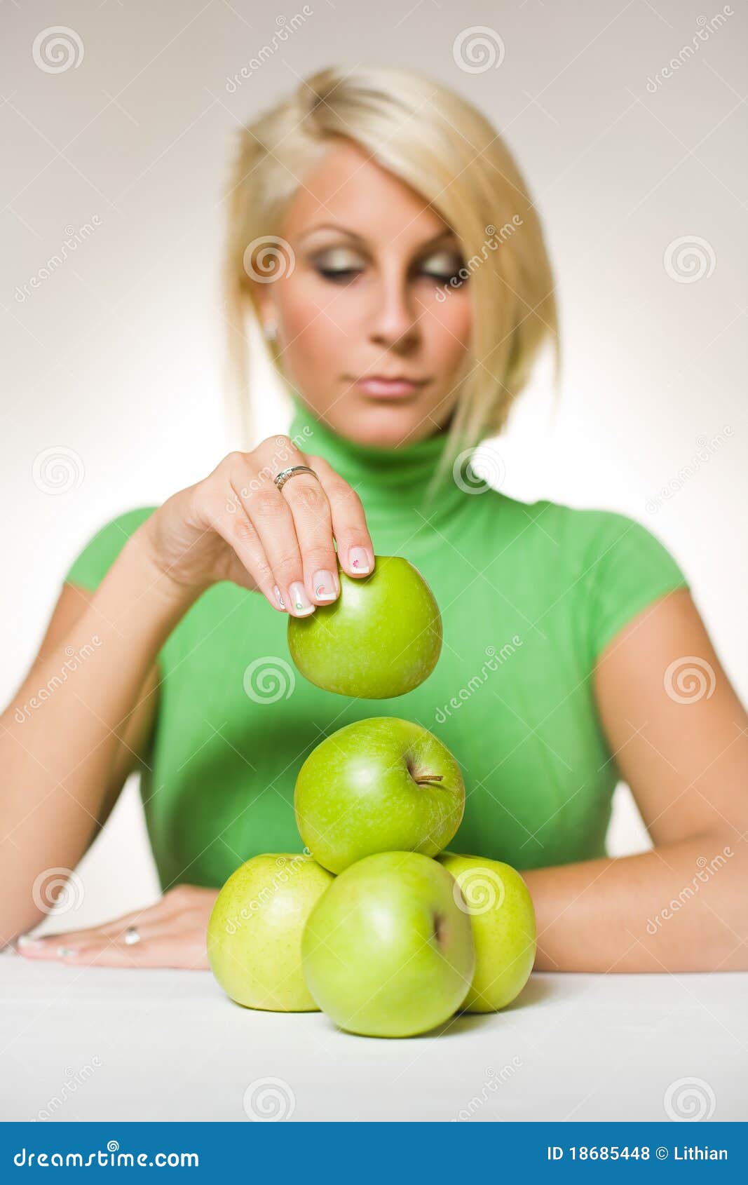 Balanced diet. stock photo. Image of person, young, green - 18685448
