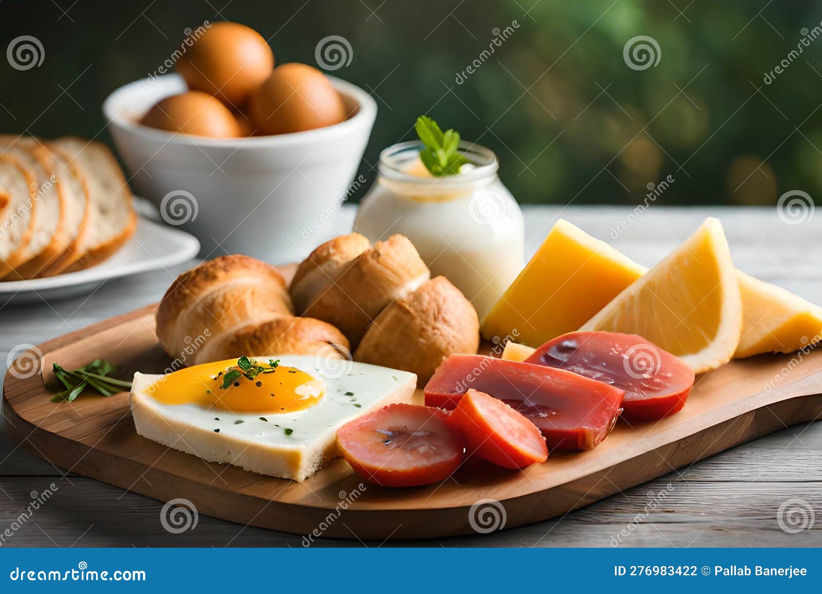 A Balanced Diet As Breakfast Stock Illustration - Illustration of ...