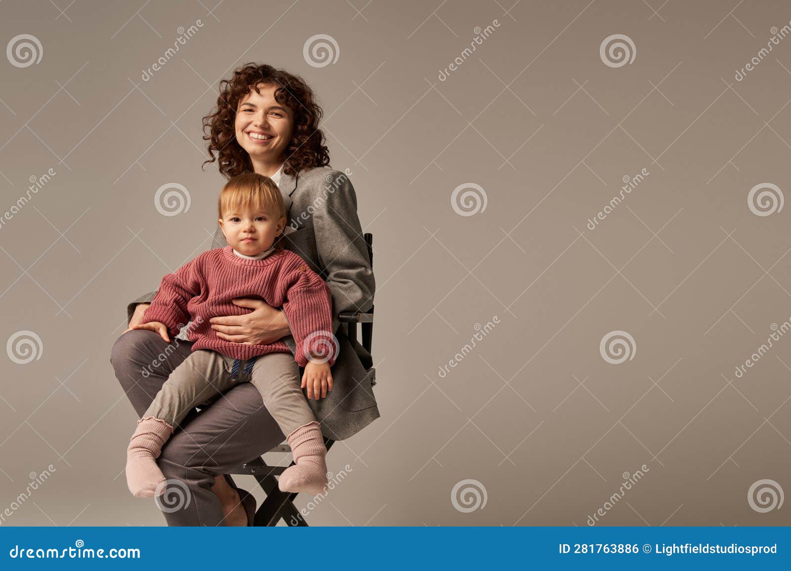 Balanced Lifestyle, Career and Family, Curly Stock Photo - Image of ... Balanced Lifestyle, Career and Family, Curly Stock Photo - Image of ...