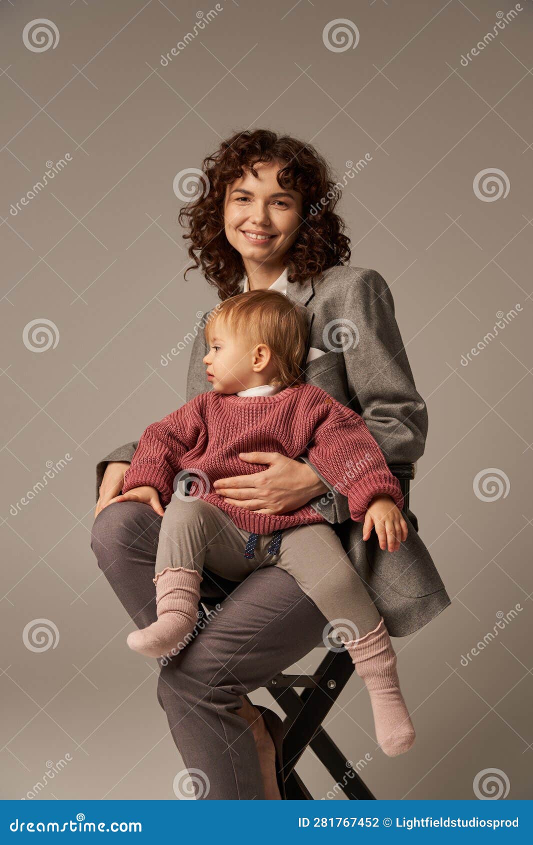Balanced Lifestyle, Career and Family, Curly Stock Photo - Image of ... Balanced Lifestyle, Career and Family, Curly Stock Photo - Image of ...