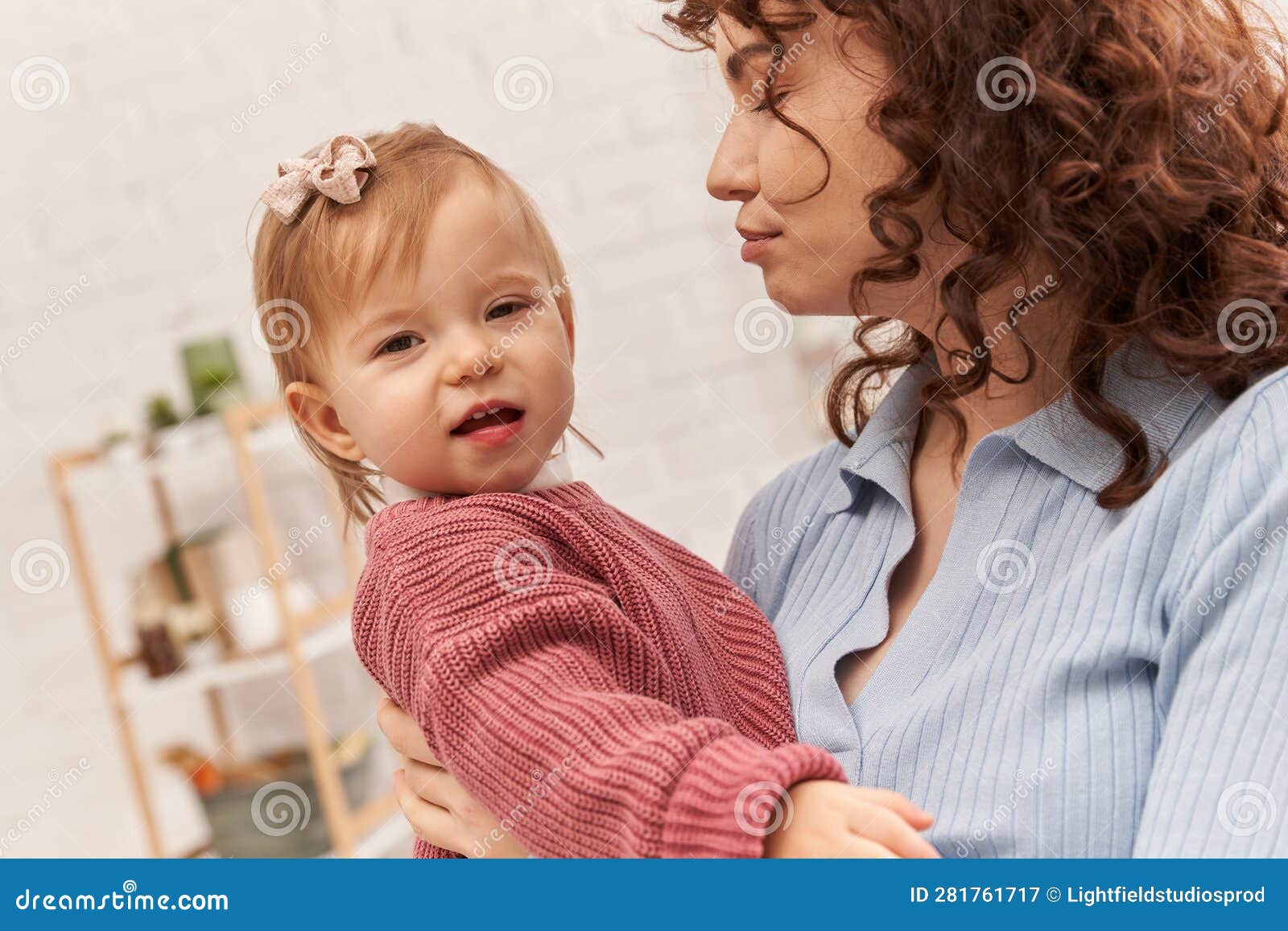 Balanced Lifestyle, Working Mother with Curly Stock Image - Image of ... Balanced Lifestyle, Working Mother with Curly Stock Image - Image of ...