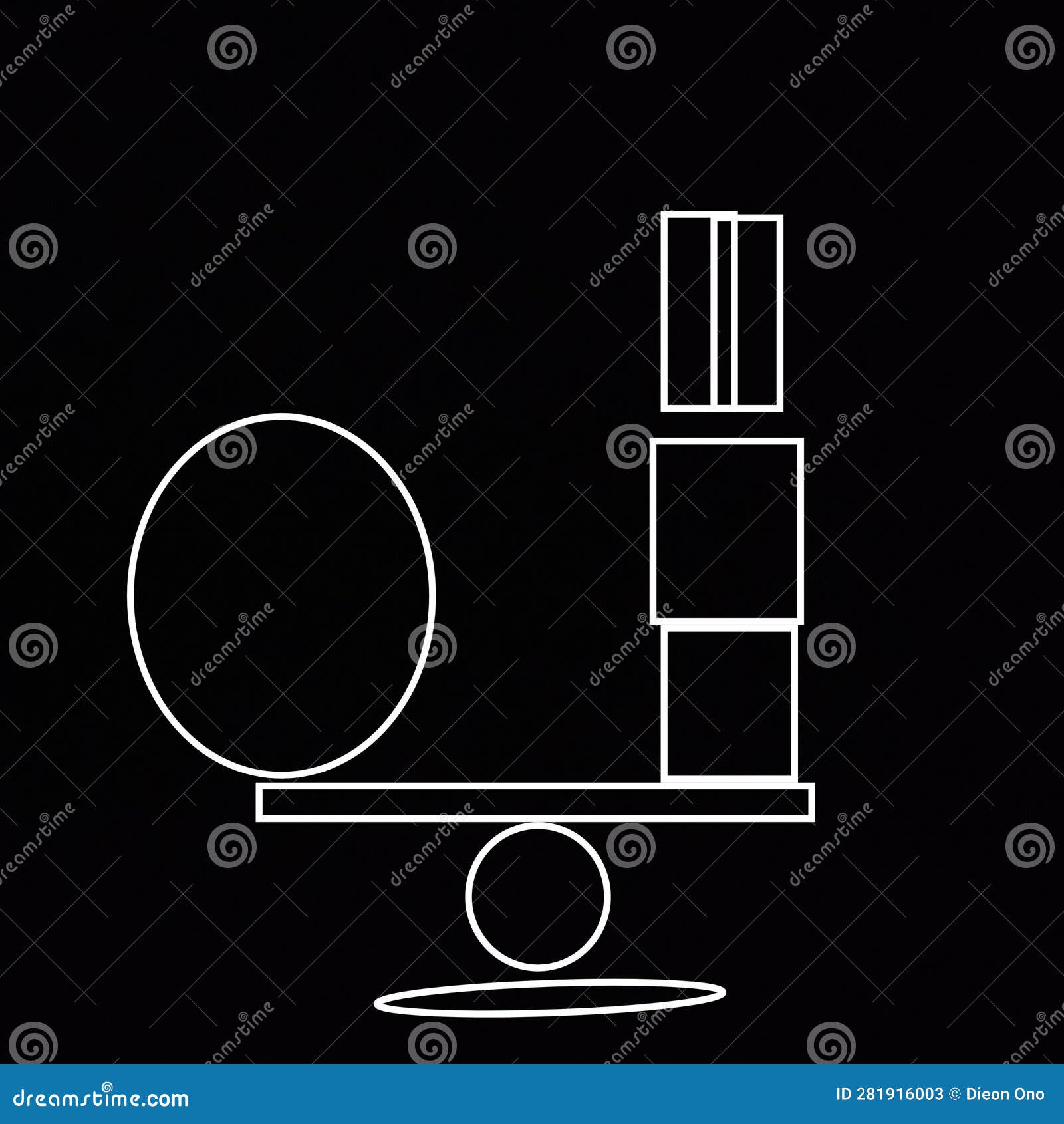 Balanced Logo,bacground Dan Objek Stock Illustration - Illustration of ...