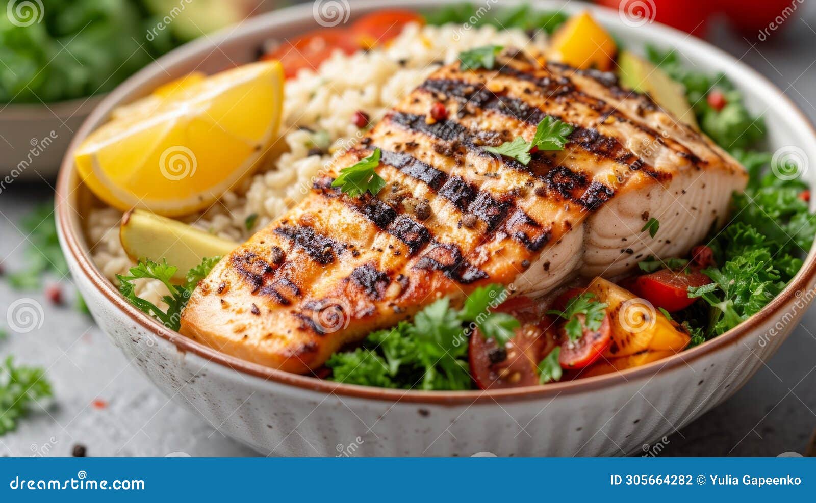 A Balanced Meal Featuring Lean Proteins, Whole Grains, and Nutrient ...