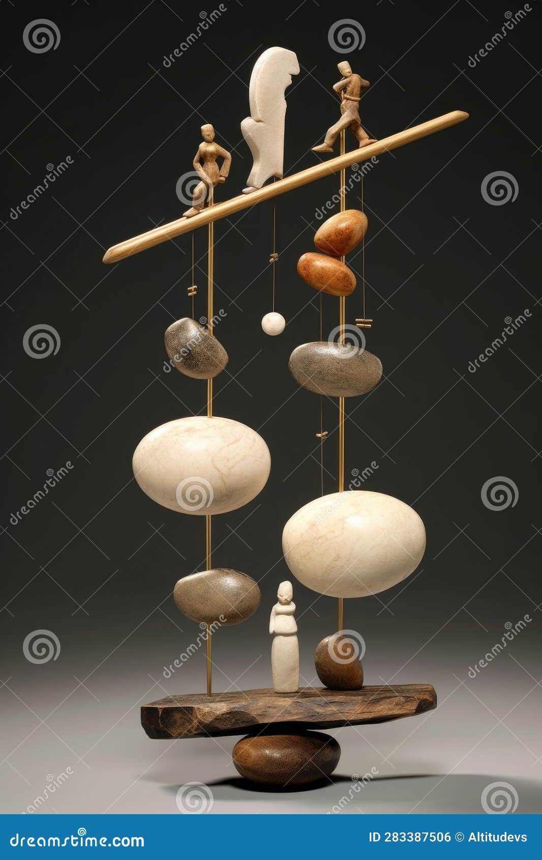 A Balanced Mobile, Representing Harmony and Teamwork Stock Illustration ...