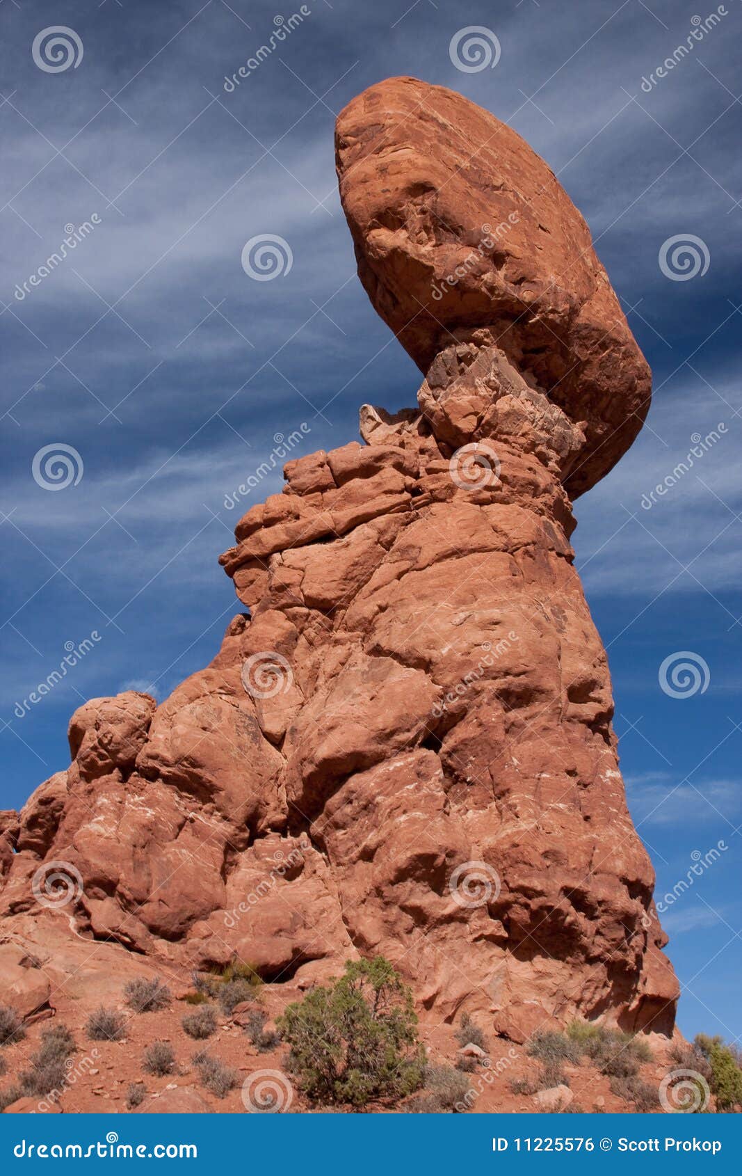 Balanced Rock stock photo. Image of isolated, sandstone - 11225576