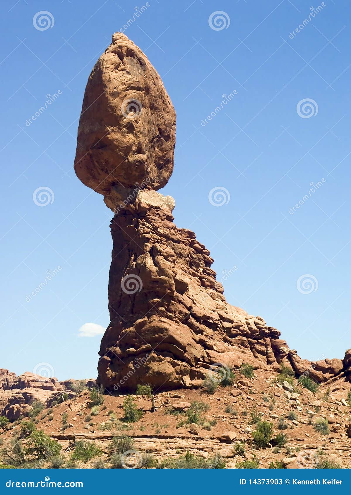 Balanced Rock, Arches National Park, Moab, Utah Stock Image - Image of ...
