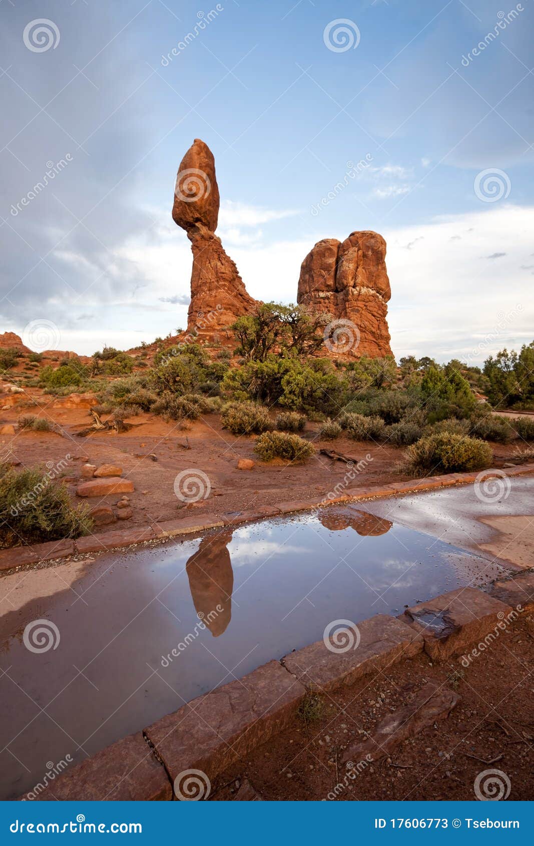 Balanced Rock Arches National Park Moab Utah Stock Image - Image of ...