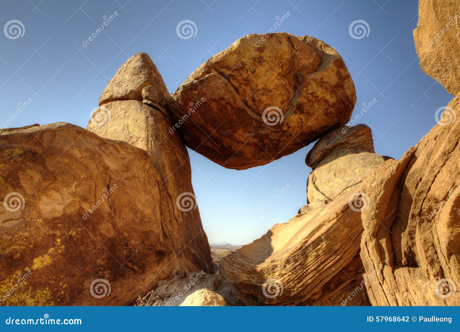 Balanced Rock Big Bend National Park Stock Photo - Image of national ...