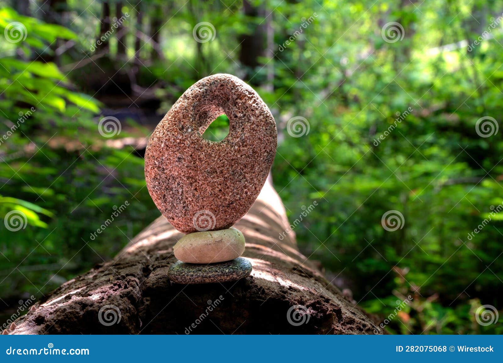 Balanced Rock Structure Composed of Multiple Rocks in the Shape of a ...