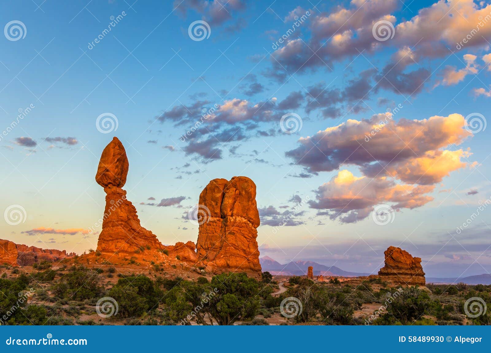 Balanced Rock stock photo. Image of beautiful, green - 58489930