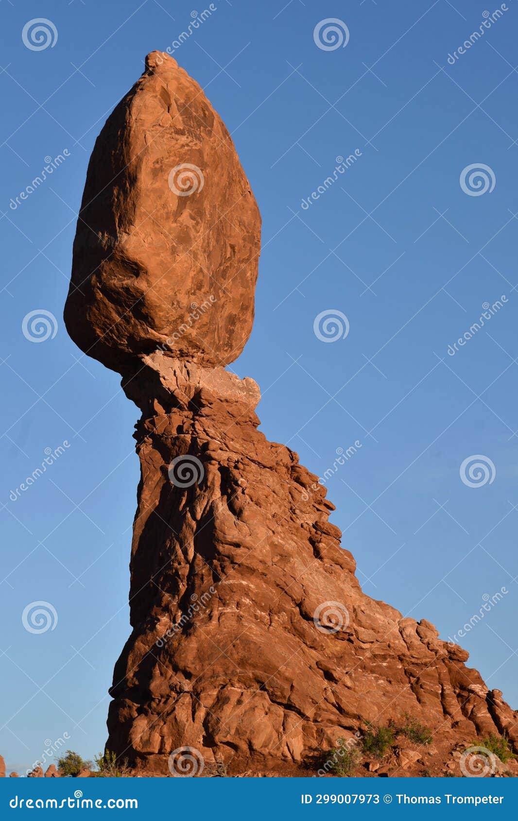 Balanced Rock in Utah stock image. Image of arches, rock - 299007973