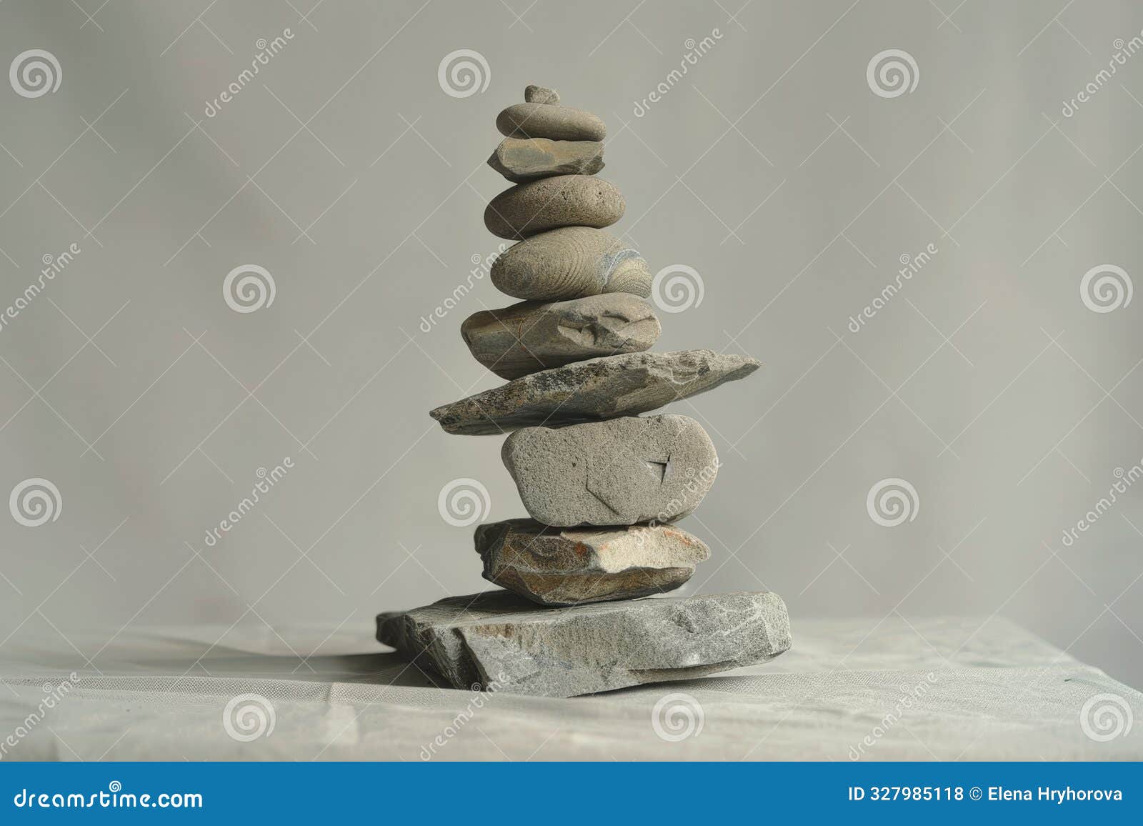 Balanced Rocks on a Simple Backdrop Concept Peace Alignment Digital Art ...