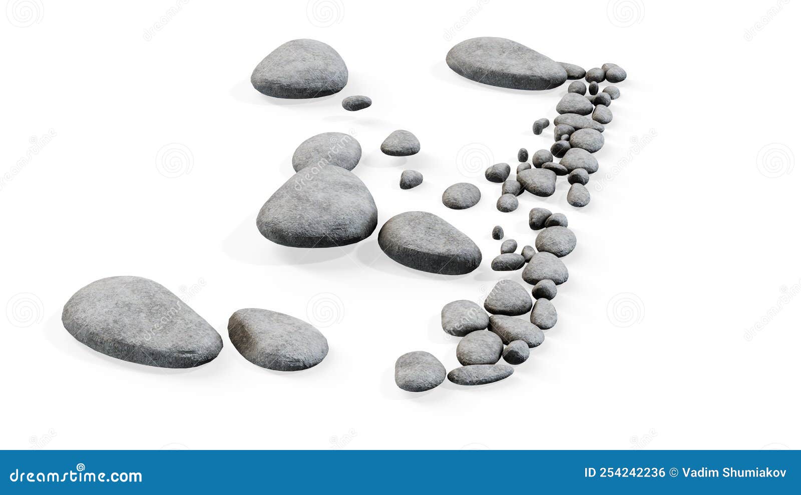 Balanced Row from Zen Pebbles Stock Illustration - Illustration of ...