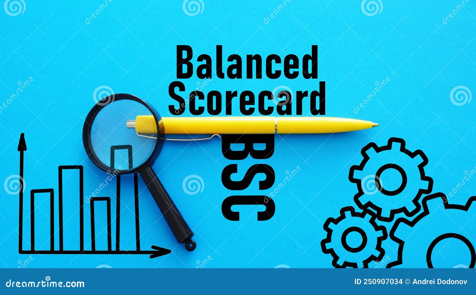 Balanced Scorecard BSC is Shown Using the Text Stock Photo - Image of ...