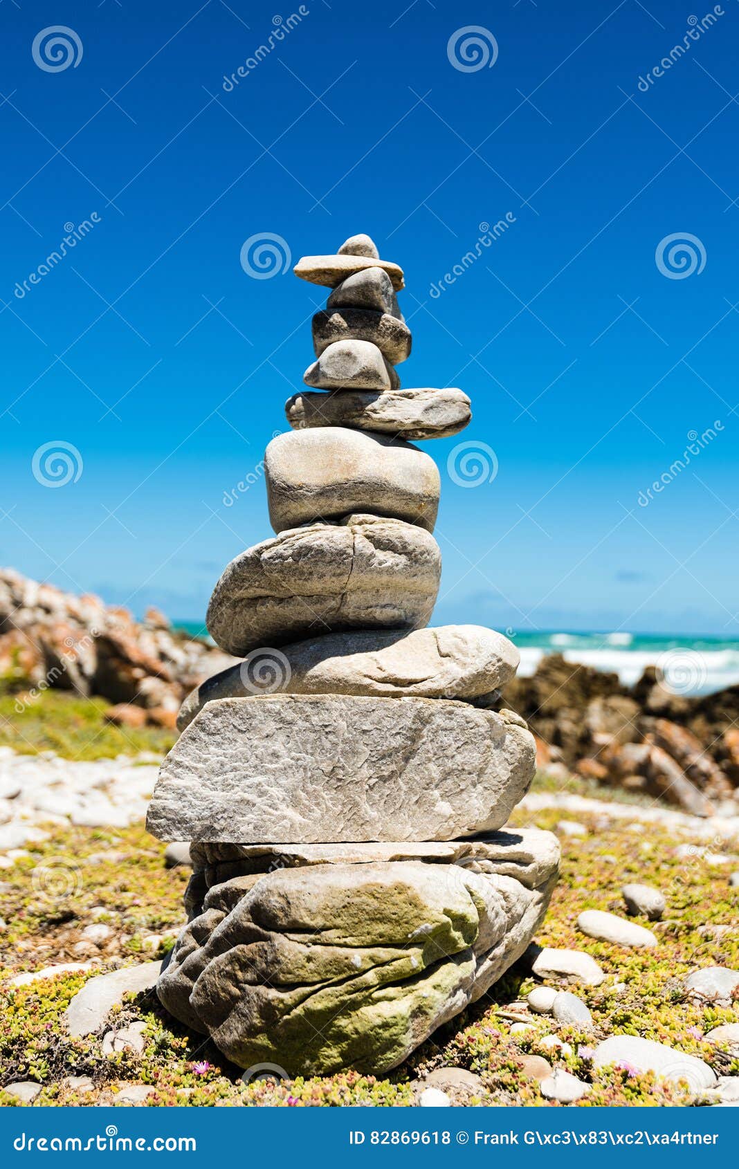 Balanced Stack of Stones - Zen Design Concept Stock Photo - Image of ...