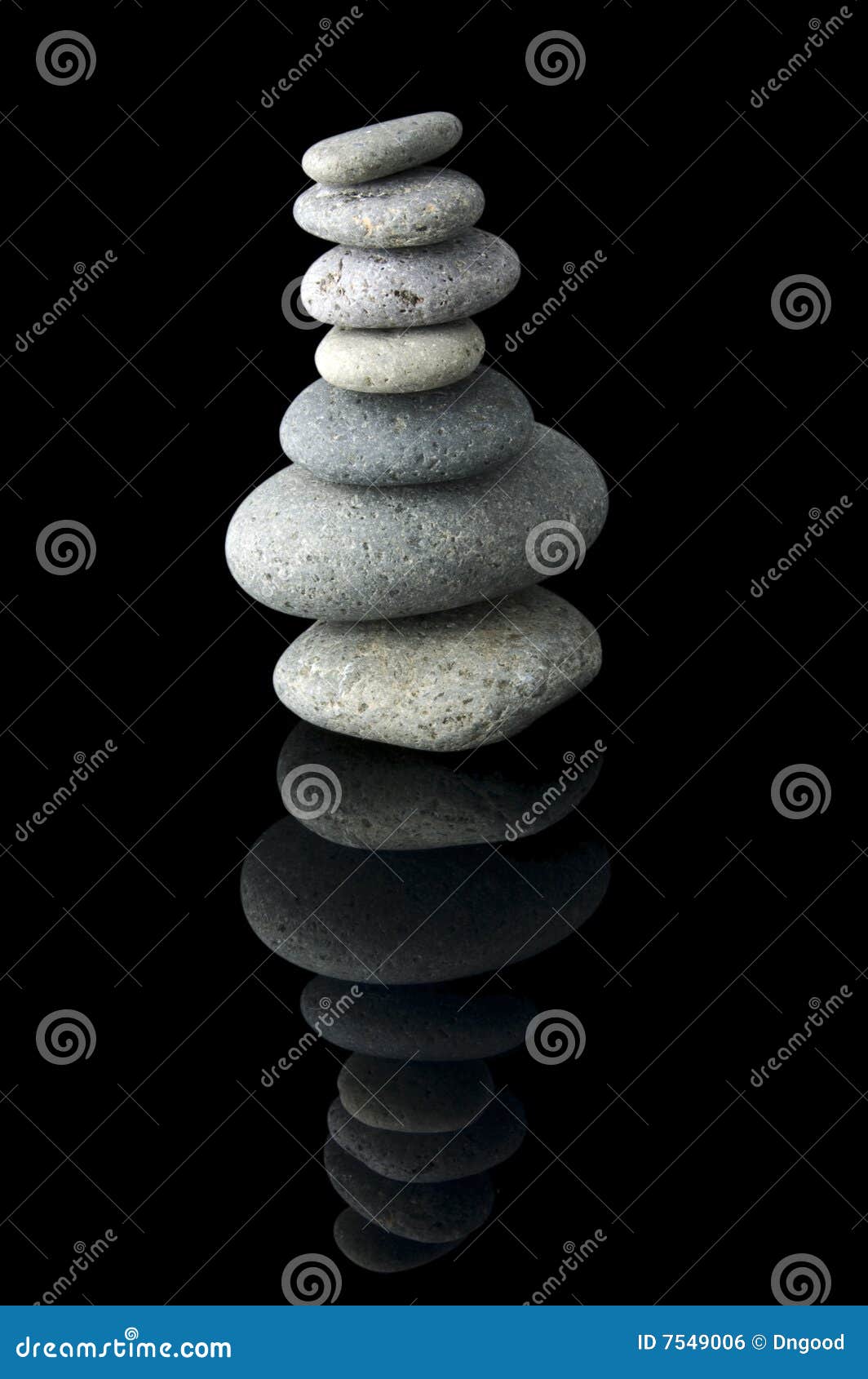 Balanced Stone Stack stock photo. Image of relaxation - 7549006